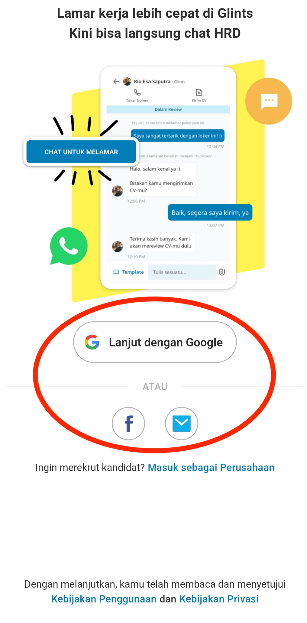 Sign Up on the Glints App – Glints Help Center