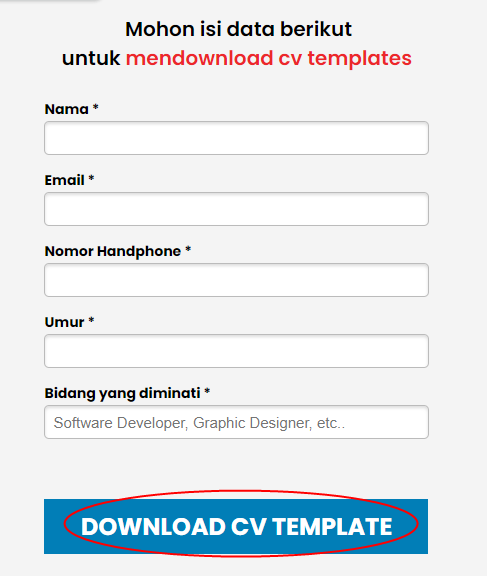 Download CV Template di Glints – Pusat Bantuan Glints