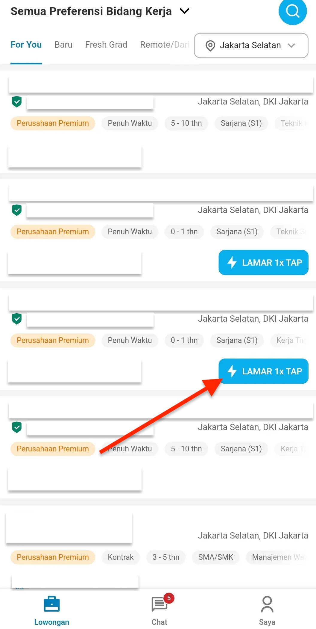 Penggunaan "Lamar 1x Tap" saat Lamar Loker di Aplikasi Glints – Pusat ...