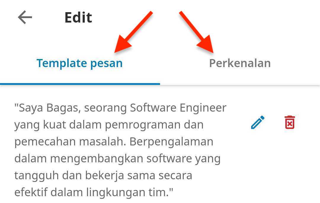 Penggunaan "Pesan Perkenalan" dalam Chat untuk Melamar di Aplikasi ...